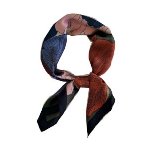 fonyve silk feeling scarf medium square satin head scarf for women 27.5 × 27.5 inches