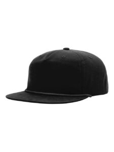 richardson umpqua snapback cap one size black/ black