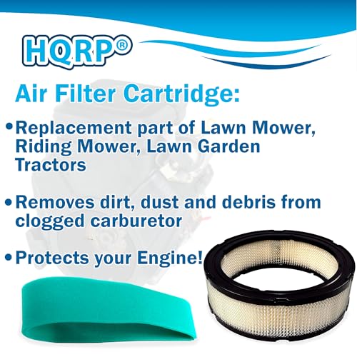 HQRP Filter Cartridge with Pre-Filter Compatible with Briggs & Stratton 394018 394018S 392642 272490S 272490 271271 4135 5050 5050B 5050H 5050K 806232 Replacement