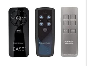 replacement remote compatible with ease 1.0 2.0 3.0 or 4.0 sealy (new gen grey version) for adjustable beds