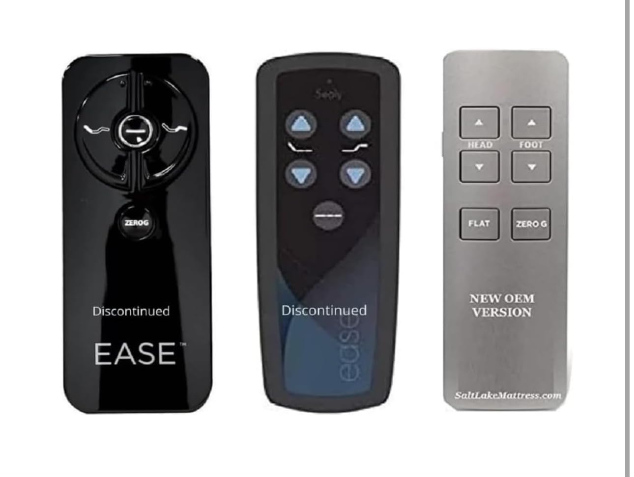 Replacement Remote Compatible with Ease 1.0 2.0 3.0 or 4.0 Sealy (New Gen Grey Version) for Adjustable Beds