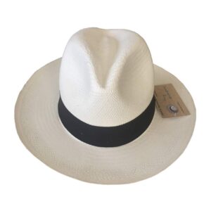 genuine panama hat, handwoven in ecuador, and colors, outdoor activities or fashion accessory. (as1, alpha, m, white)