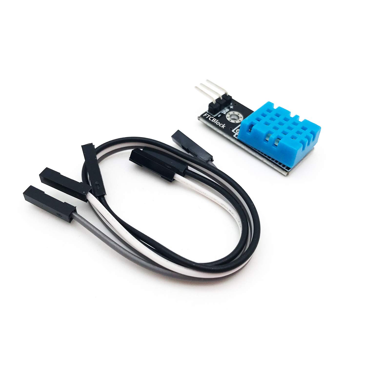 2pcs DHT11 Temperature Humidity Sensor Module Digital Temperature Humidity Sensor 3.3V-5V with Wires for Arduino Raspberry Pi 2 3 (2pcs DHT11)