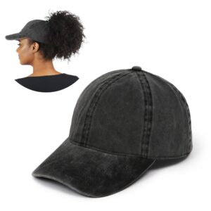 ponyflo cotton ponytail hat - ponytail caps for women, designed for all hair types