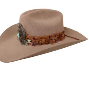 Stellar Western Feather Cowboy Hat Band for Men Women Natural Feather