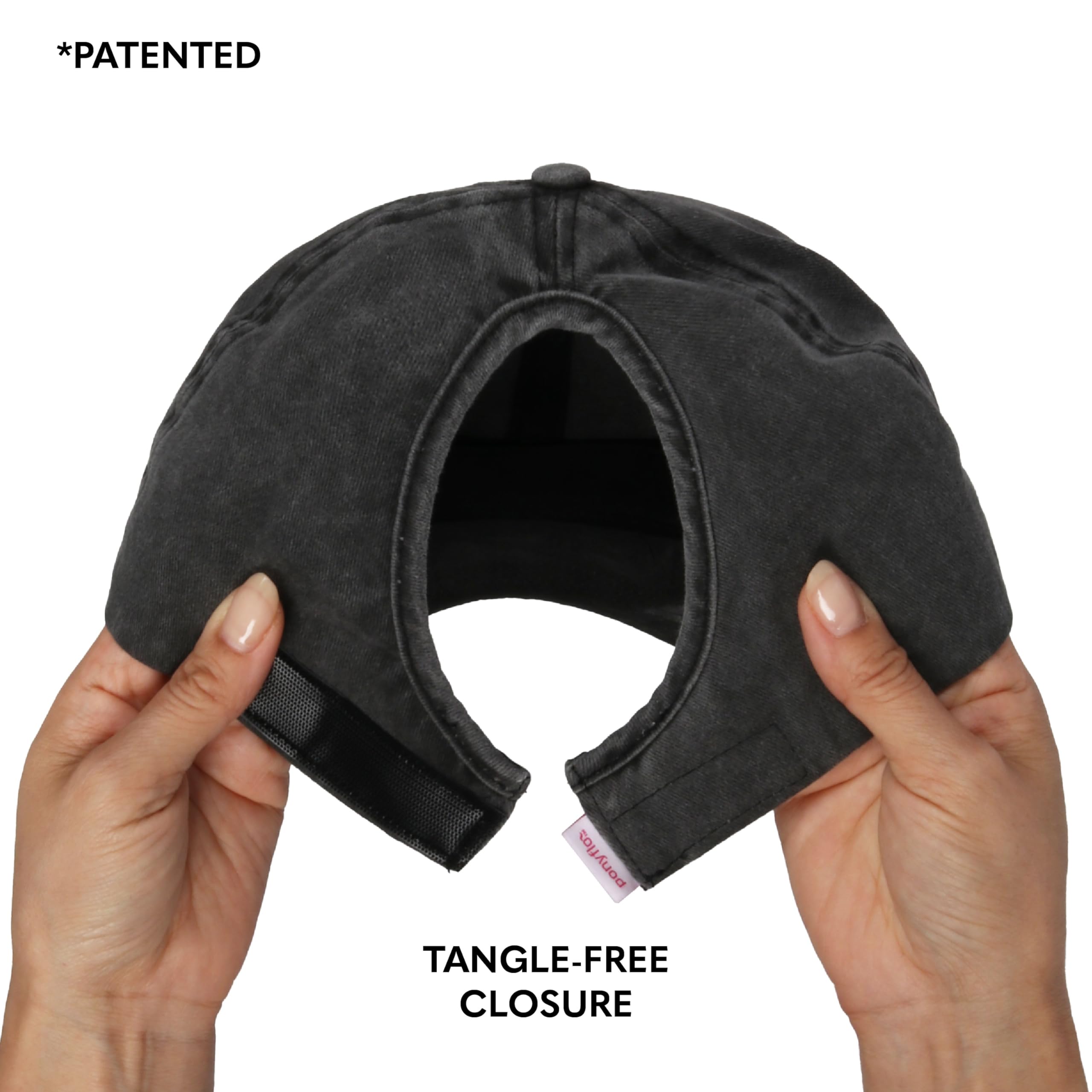 Ponyflo Cotton Ponytail Hat - Ponytail Caps for Women, Designed for All Hair Types