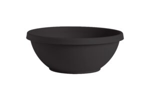 bloem terra plant bowl planter 14" - black