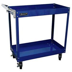 homak economy utility service cart, blue, 30 inches