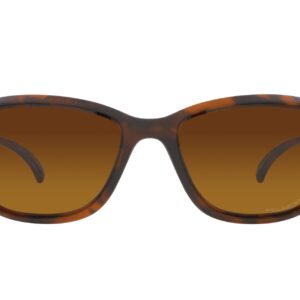 Oakley Woman Sunglasses Matte Brown Tortoise Frame, Brown Gradient Polarized Lenses, 59MM