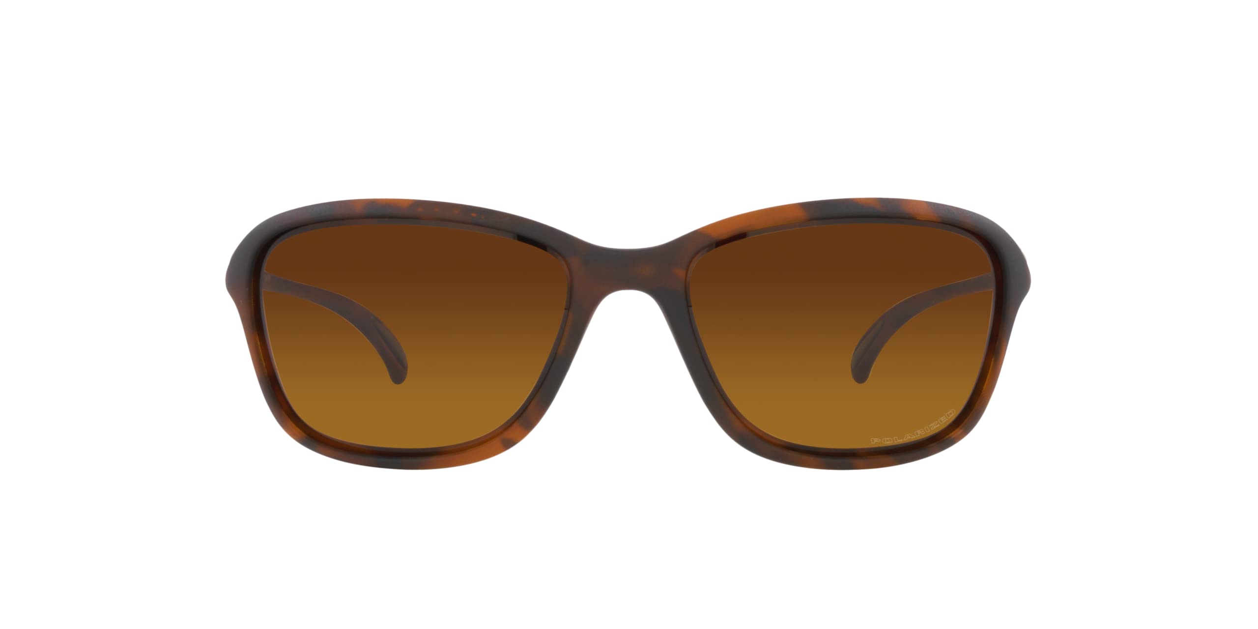 Oakley Woman Sunglasses Matte Brown Tortoise Frame, Brown Gradient Polarized Lenses, 59MM