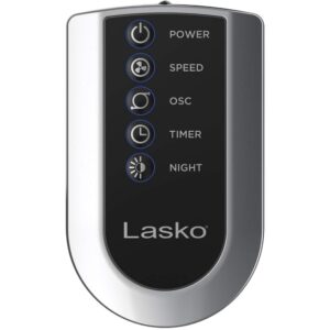 Lasko XtraAir 48 Inch Widespread Home Oscillating Tower Fan with Electronic Controls, Remote, 8 Hour Timer, and Nighttime Setting, Silver