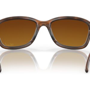 Oakley Woman Sunglasses Matte Brown Tortoise Frame, Brown Gradient Polarized Lenses, 59MM