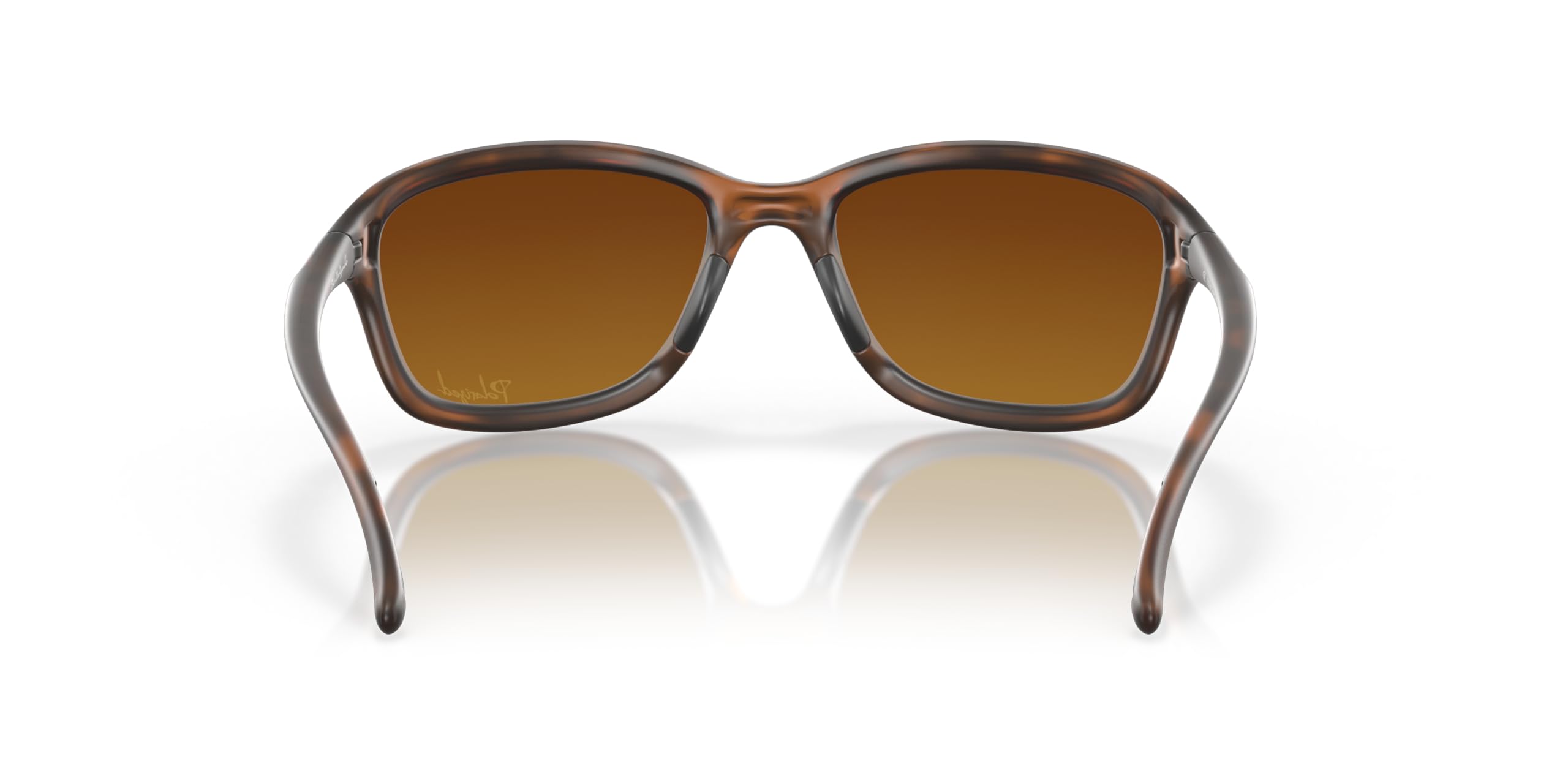 Oakley Woman Sunglasses Matte Brown Tortoise Frame, Brown Gradient Polarized Lenses, 59MM