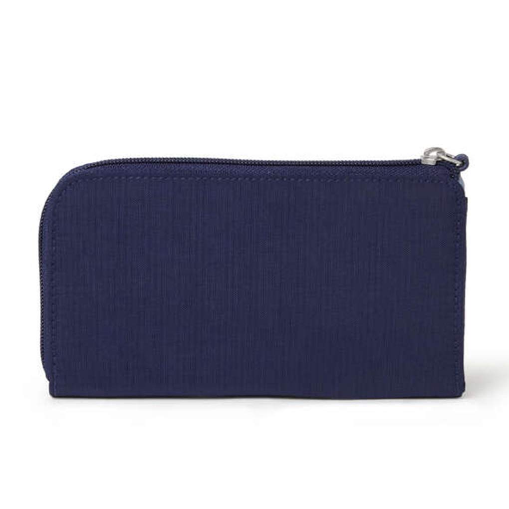 Baggallini womens Zip Around Travel Accessory Travel Wallet, Navy, One Size US