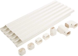 senville senlc-6m 20 ft. decorative line set cover kit for mini split air conditioners 3"