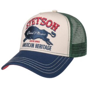 stetson the plains trucker cap women/men green one size