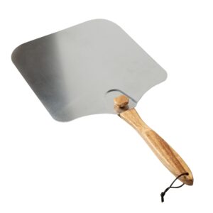 old stone pizza kitchen aluminum pizza peel with collapsible wooden handle, 14x16-inch