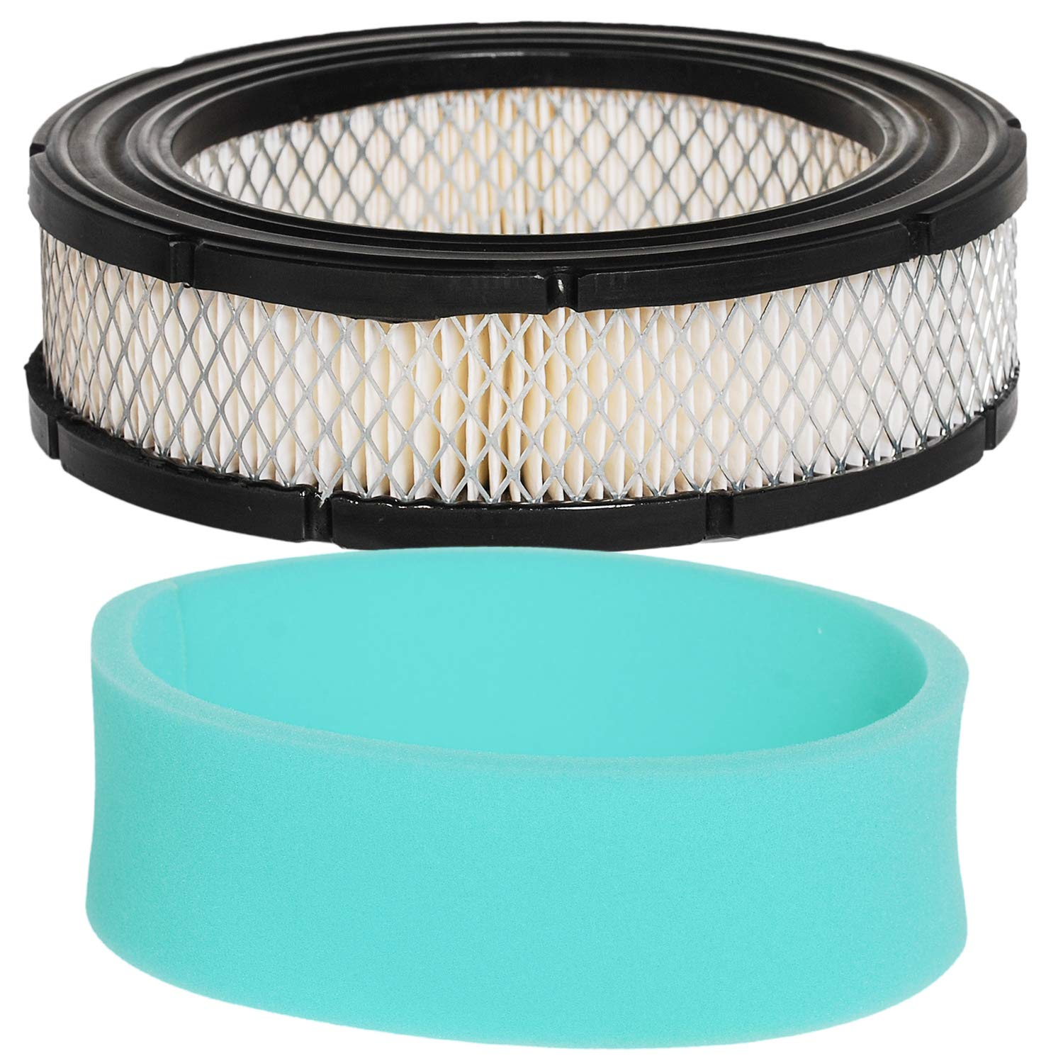 HIFROM Pack of Round Air Filter Cartridge Pre-Filter Spark Plug Replacement for 543275 543277 613275 613277 614275 614277 Replace 841856 4232 806232 692519 692520