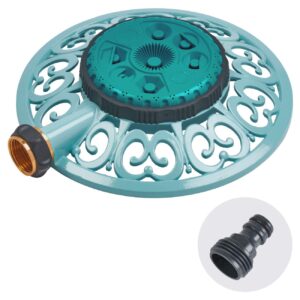 sprout 65101-amz metal 8-pattern sprinkler and quickconnect product adapter amazon bundle, gooseberry green