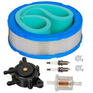 hifrom lg394018jd air filter lg272490s pre-filter fuel pump filter spark plug tune up kit compatible with john deere lx288 lt166 lt170 gt235 sst16 sst18 ltr155 ltr166 gt235 gt235e lawn mower