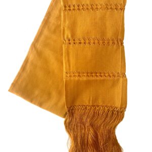 ALKIMIA INC Mexican Handmade Fiesta Rebozo Shawl XLarge (Gold)