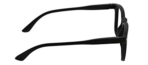 Peepers by PeeperSpecs unisex adult Dylan Focus Blue Light Filtering Reading Glasses, Black, 53 mm US