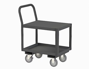 durham ldo-182436-2-95 low deck service truck, 2 shelves, gray