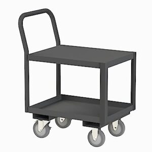 Durham LDO-182436-2-95 Low Deck Service Truck, 2 Shelves, Gray