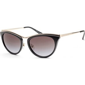 michael kors 54 mm azur cat eye metal sunglasses mk1065 light gold/grey gradient one size