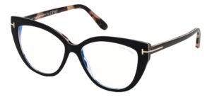 tom ford ft 5673-b blue block black havana 54/15/140 women eyewear frame