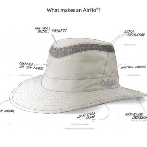 Tilley Unisex LTM6 Airflo Hat (Off White, 7 7/8)