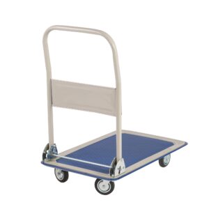 koreyosh 330lb platform truck rolling flatbed cart moving push cart dolly for warehouse basements