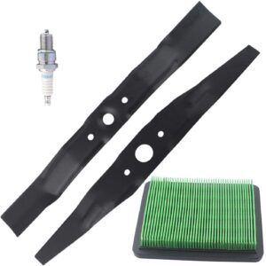 wadoy hrr216 blade kit with 17211-zs9-a02 air filter and bpr5es spark plug for 72531-ve2-020 + 72511-ve1-020 21" microcut twin blade set and eb2500c eb3000c em3000c eu3000is model generators