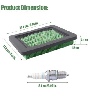 Wadoy HRR216 Blade Kit with 17211-ZS9-A02 Air Filter and BPR5ES Spark Plug for 72531-VE2-020 + 72511-VE1-020 21" MicroCut Twin Blade Set and EB2500C EB3000C EM3000C EU3000is Model Generators