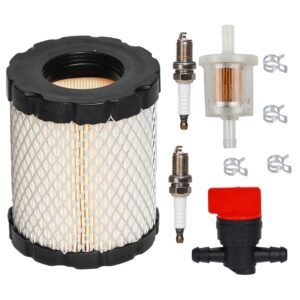 hifrom replacement 798897 794935 air cleaner cartridge filter with fuel filter spark plug shut off valve tune up kit replacement for 44m977 44p977 44q977 49l977 44p000 49l000