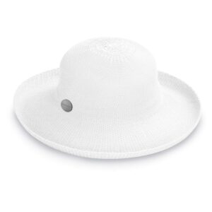 carkella by wallaroo – women’s victoria sun hat – upf 50+ sun protection, wide brim, packable design and adjustable sizing for medium crown sizes – sun-smart hat for everyday wear (white)