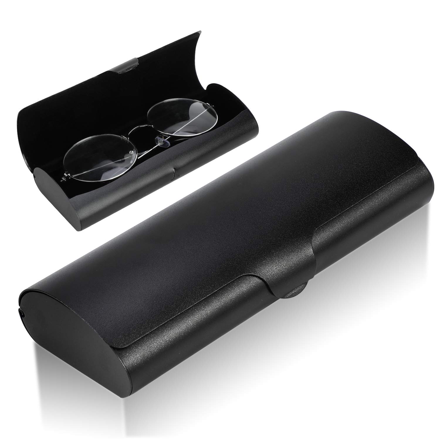 Hifot Aluminium Glasses Case, Slim Reading Glasses Case, Portable Travel Metal Eyeglass Spectacles Protection Hard Shell Case