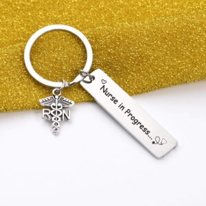 7RVZM Nurses Day Jewelry for Nurse Assistant Gift Nurse Student Gift Student Nurse Jewelry for Student Nurse Gift Nursing Student Jewelry Nursing Student Birthday Gift Future Nurse Keychain