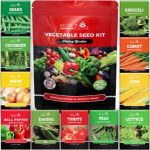 11 heirloom seeds for planting vegetables and fruits, 4800 survival seed vault and doomsday prepping supplies, gardening seeds variety pack, vegetable seeds for planting home garden non gmo…