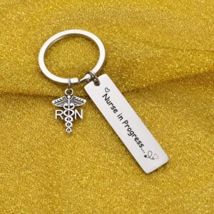 7RVZM Nurses Day Jewelry for Nurse Assistant Gift Nurse Student Gift Student Nurse Jewelry for Student Nurse Gift Nursing Student Jewelry Nursing Student Birthday Gift Future Nurse Keychain