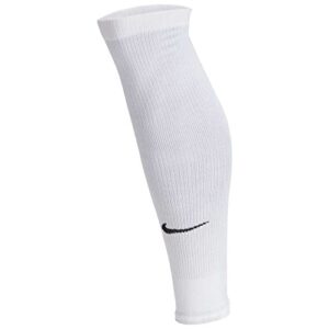 nike men's standard u nk squad leg sleeve-ec20, white/black, large-x-large