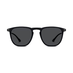 nooz sunglasses polarized for men and women - 100% uv protection - black colour - with compact case - dino collection