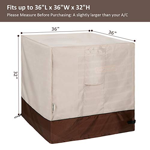 Bestalent Air Conditioner Cover for Outside Units AC covers Fits up to 36 x 36 x 32 inches