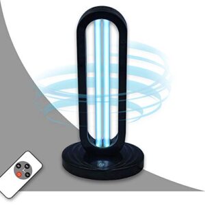 rveal uvilizer tower - uv light sanitizer & ultraviolet disinfection lamp (u-v-c bulb for home, office, travel | 38w ozone room cleaning | us stock)