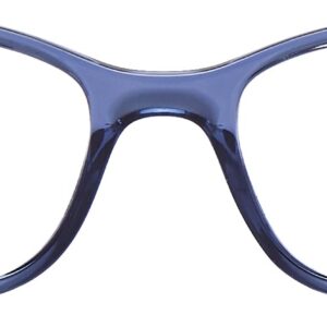 Vogue Eyewear Women's VO5305B Rectangular Prescription Eyewear Frames, Transparent Blue/Demo Lens, 54 mm