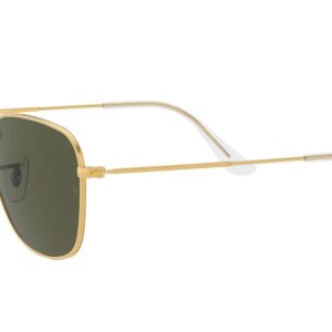 Ray-Ban RB3857 Frank Square Sunglasses, Legend Gold/G-15 Green Polarized, 51 mm