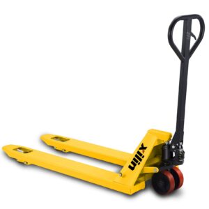 xilin manual pallet jack, hand pallet jack truck 48" lx27“w, 5500lbs capacity pallet lift