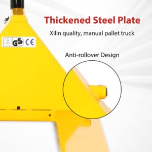 Xilin Manual Pallet Jack Hand Pallet Truck 48" Lx21“W 5500lbs Capacity BF-III-1