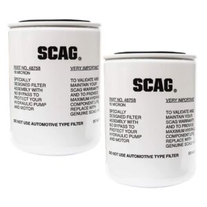 scag 2pk genuine oem hydraulic transmission filter 48758