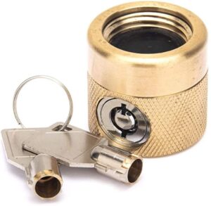 flow security systems the faucetlock | heavy duty brass construction | prevents water theft & secures outdoor bibbs | promotes water conservation | keyed the same | fss 50 | 1 pack